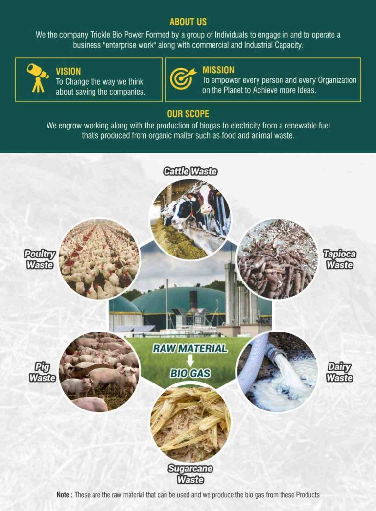 TRICKLE BIO POWER - Electricity Generation from Biogas